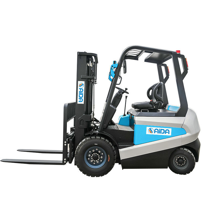 AC Control 2 Ton Electric Forklift , 5m Lift Height Li Ion Battery ...