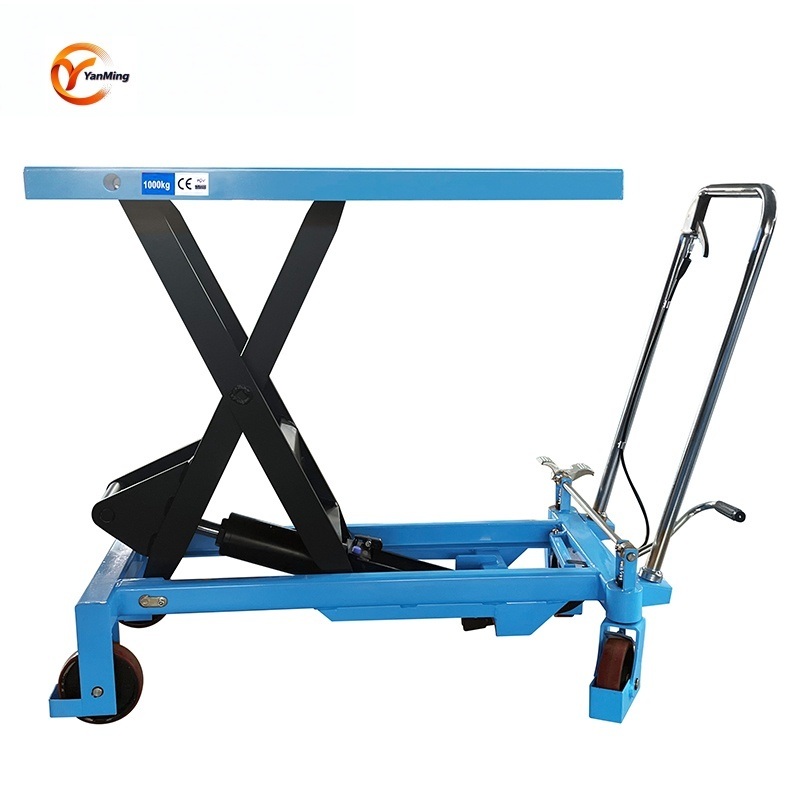 Scissor Type Hydraulic Table Lifter 300kg Mobile Insulating Middle ...
