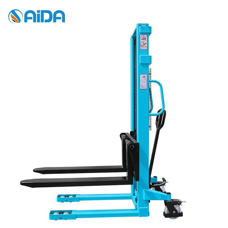 Lifter Hand Manual Pallet Stacker 500kg Hydraulic Steering Wheel Protection
