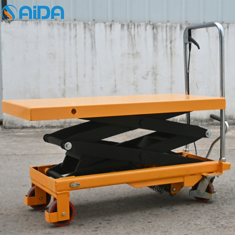 Single Scissor Type Hydraulic Table Lifter Platform 500kg Capacity ...