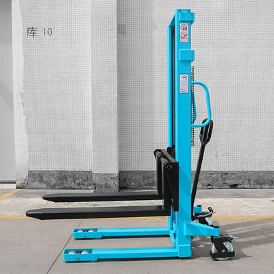 Walking Type Manual Stacker Pallet Truck Forklift 4m Lift Height Stacking