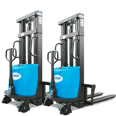 Manual Semi Electric Pallet Stacker Forklift 1500kg Hydraulic Explosion ...