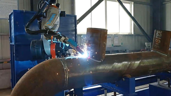 6-Axis Arm Industrial Welding Robot Arc Welding Robot Station With ...